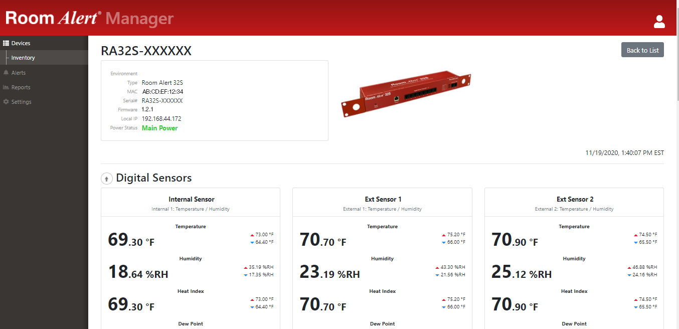 AVTECH.com Products: Room Alert Manager