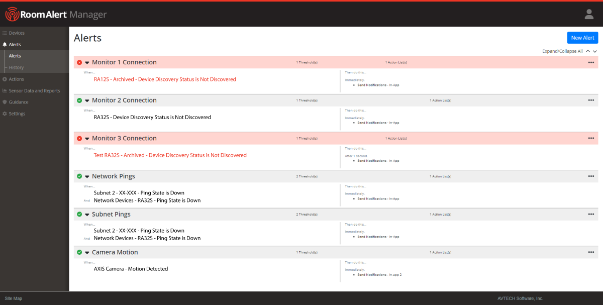 AVTECH.com Products: Room Alert Manager